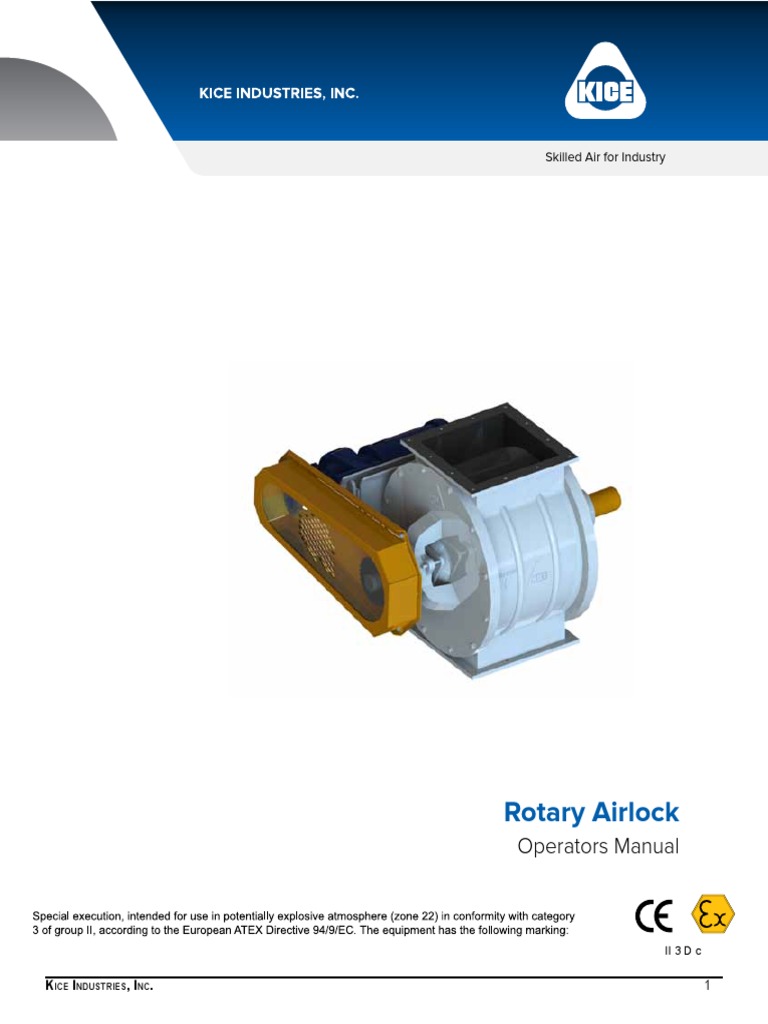 Rotary Airlock Operators Manual Pdf Screw Nut Hardware