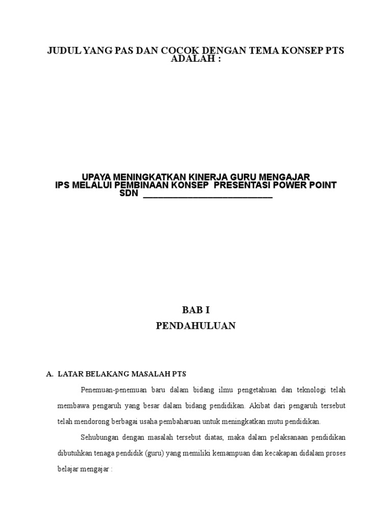 28.upaya Meningkatkan Kinerja Guru Mengajar Ips Melalui Pembinaan Konsep Presentasi Power Point ...