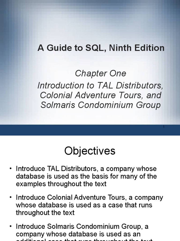A Guide To SQL, Ninth Edition | PDF | Table (Database) | Databases