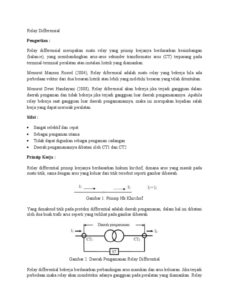 Relay Differensial | PDF
