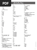 GET TO THE TOP PLUS - 2 - Key To Grammar Tests | PDF