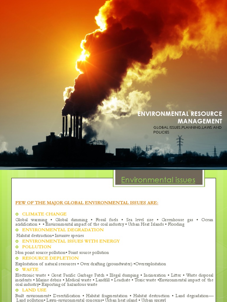 Environmental Resource Management | PDF | Environmental Law ...