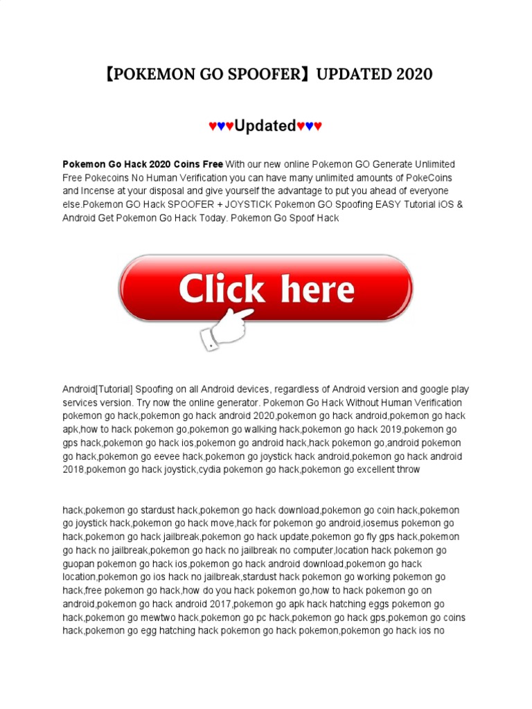 Top2hack Free Pokemon Go Spoofer Pogo Hack Updated k966 | PDF | Pokémon ...