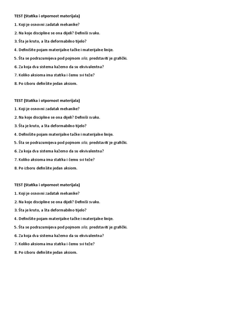 Statika | PDF
