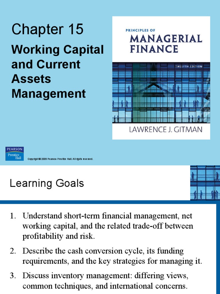 Working Capital and Current Assets Management | PDF | Working Capital ...