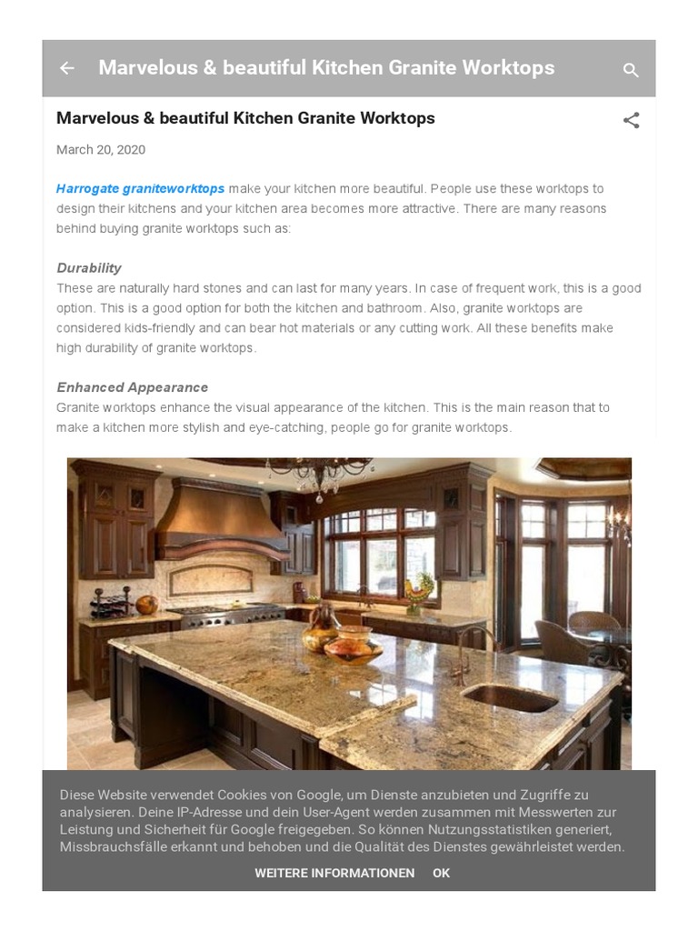 Marvelous & Beautiful Kitchen Granite Worktops | PDF | Home & Garden