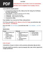 FCE WRITING PART 2 - Formalletter | PDF