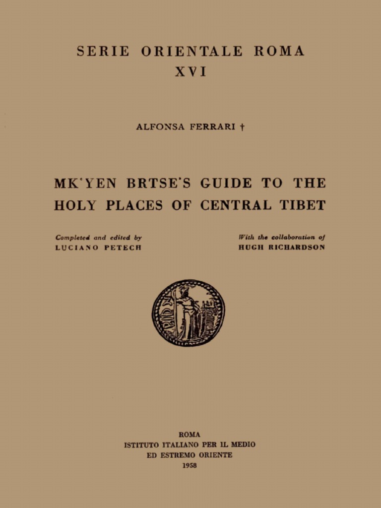 Ferrari 1958 - Mkhyen Brtse's Guide | PDF | Tibet