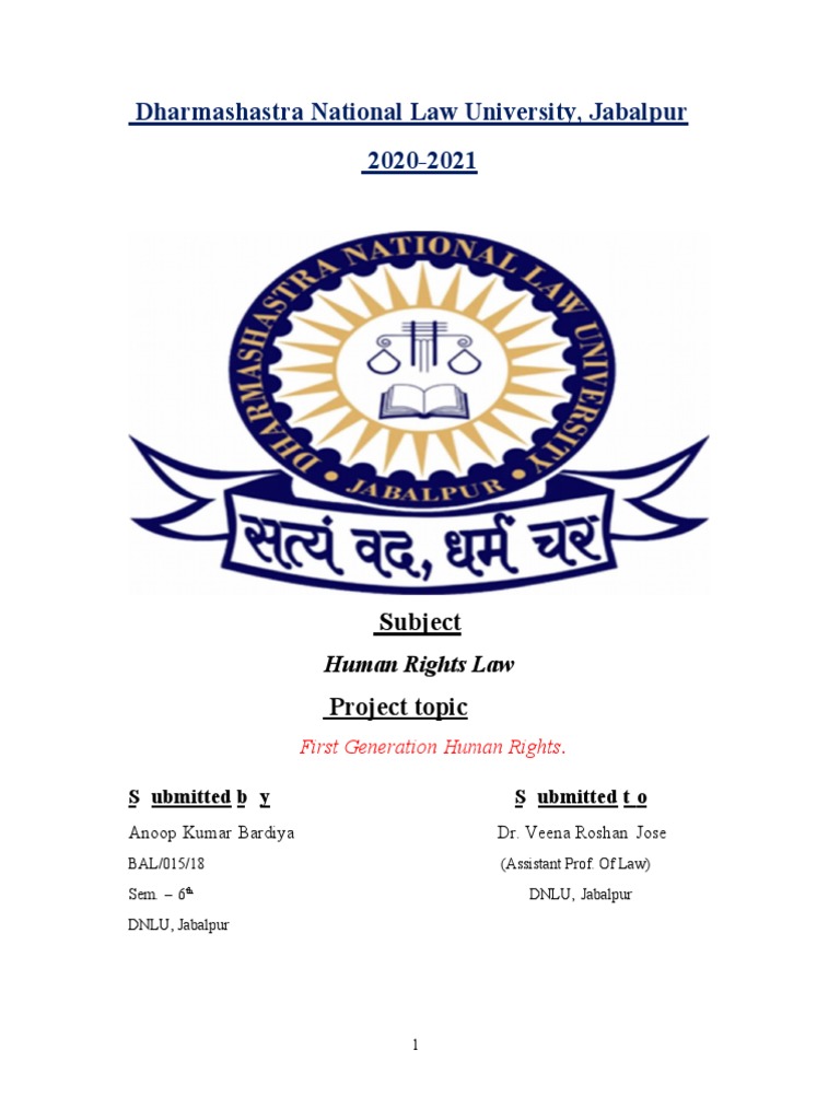 Project On HUman Right | PDF | Human Rights | Rights