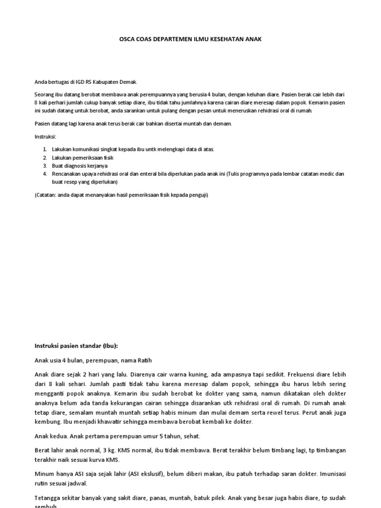 Osca Coas - Diare | PDF