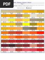 Color Chart (Ral No.,Bs381c, Bs4800, Bs2660, Bs5252) | PDF | Yellow | Green