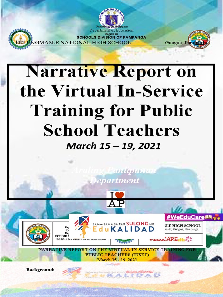 INSET Training Narrative Report 2021 | PDF | Language Education ...