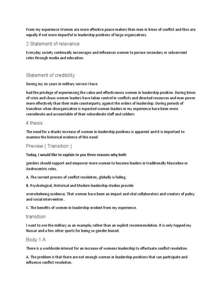 Sample Persuasive Speech On Why Discrimination Will Always Exist | PDF ...