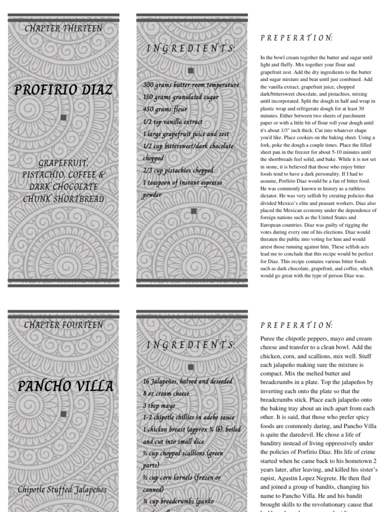 Like Water For Chocolate Recipes | PDF | Dough | Butter