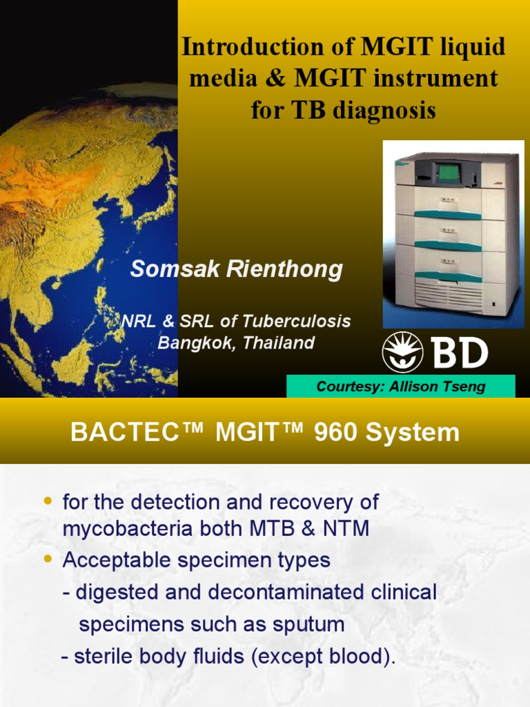 Introduction of MGIT Liquid & Instrument | PDF | Tuberculosis | Staining
