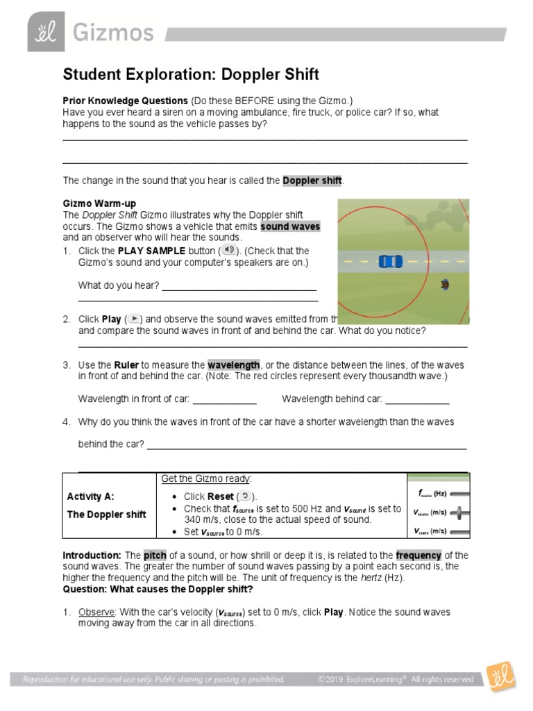 Doppler Shift Gizmo | PDF | Doppler Effect | Sound