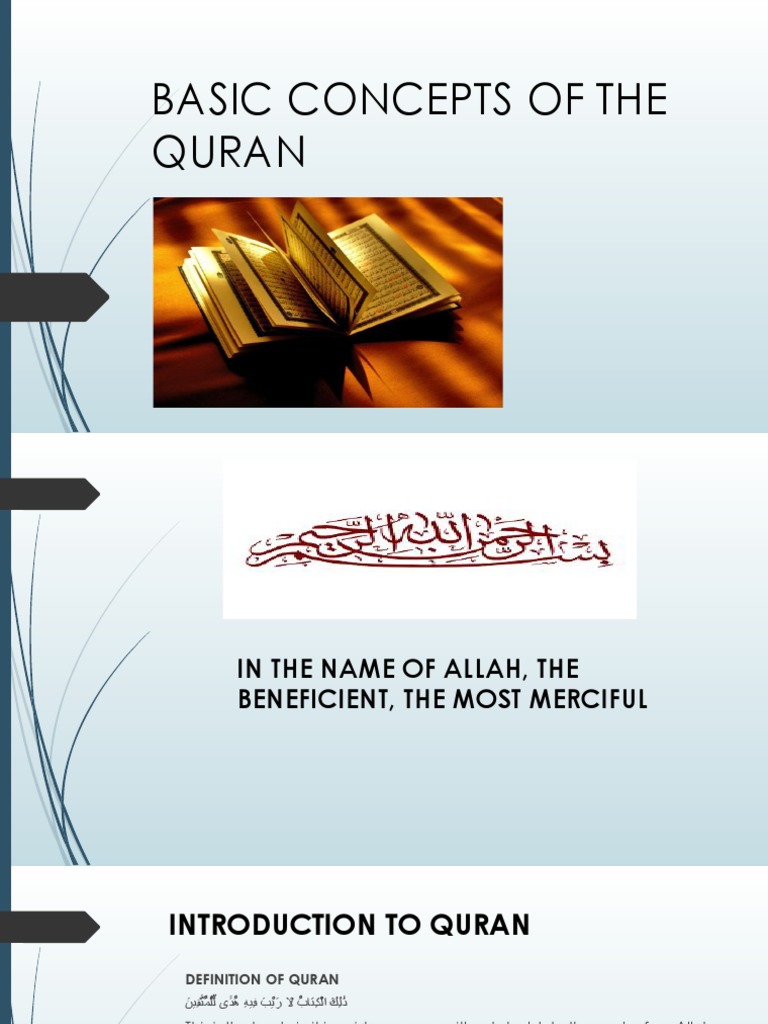 Basic Concepts of the Quran Explained | PDF | Religion & Spirituality