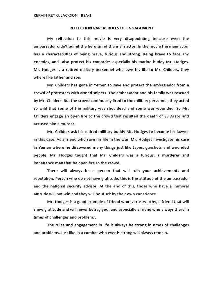 Reflection Paper 2 | PDF | Sports & Recreation | Mystery, Thriller ...