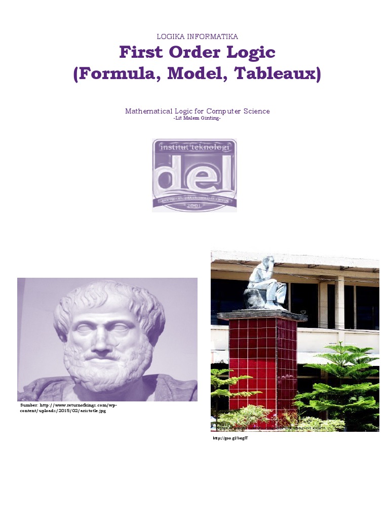 W9s1s2 First Order Logic Formula Model Tableaux Pdf First Order Logic Interpretation 