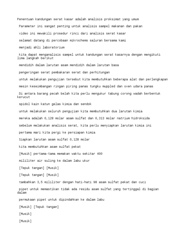 (Indonesian) Determination of Crude Fiber Content - A Complete Procedure (AOAC 978.10) (DownSub ...