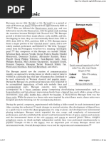 Baroque Glossary of Terms | PDF | Baroque Music | Tempo