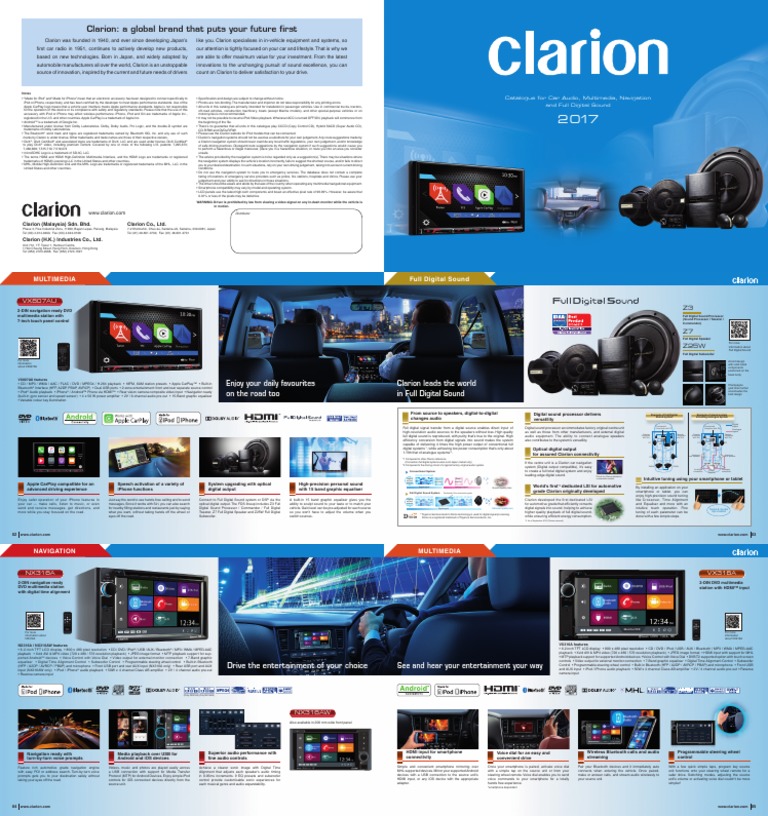 Clarion: A Global Brand That Puts Your Future First | PDF | I Pod ...