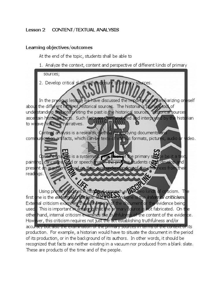 Analyze Primary Sources | PDF | Primary Sources | Witness