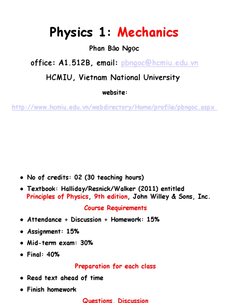 Physics 1:: Mechanics | PDF | Kinematics | Acceleration
