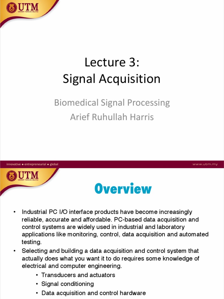 BSP L3 Signal Acquisition | PDF | Analog To Digital Converter | Sampling (Signal Processing)