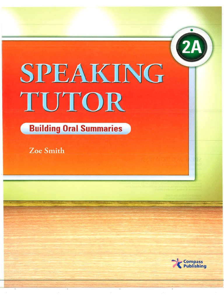 Speaking Tutor 2A | PDF