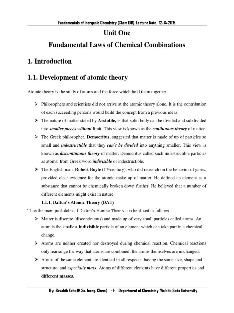 Inorganic Chemistry Lecture Notes | PDF | Acid | Ionic Bonding