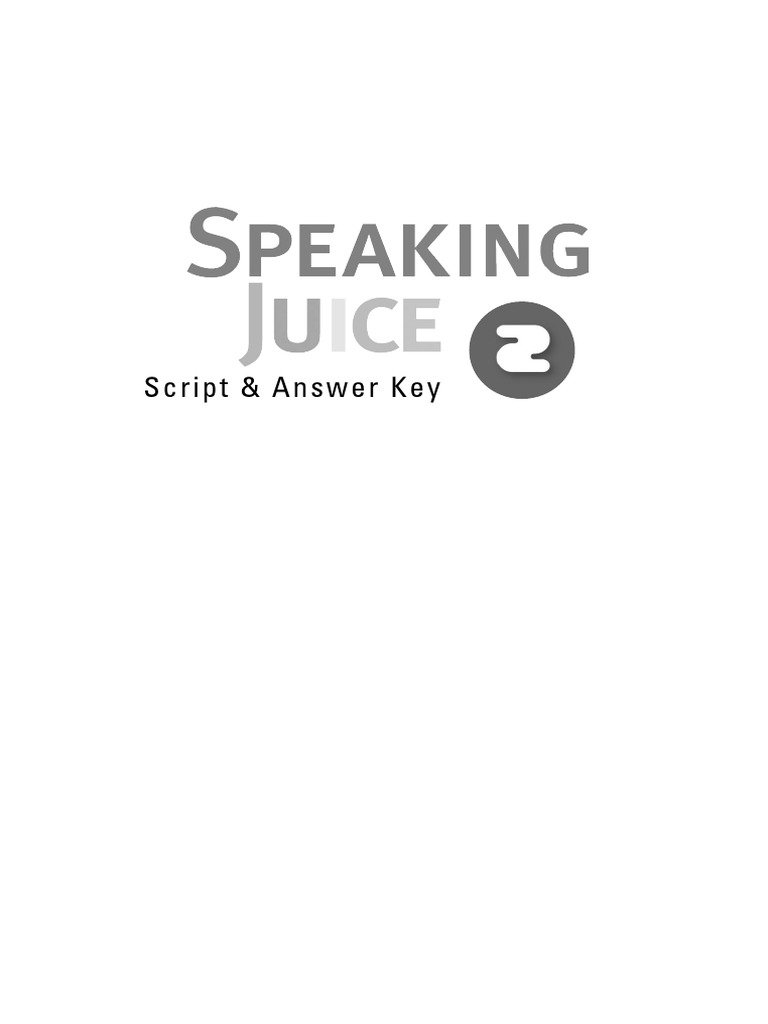 Speaking Juice 2 - AK | PDF | Clothing