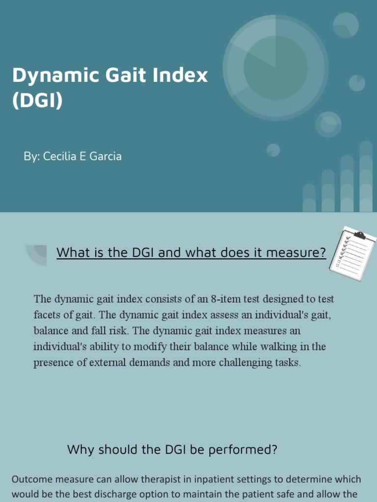 Dynamic Gait Index