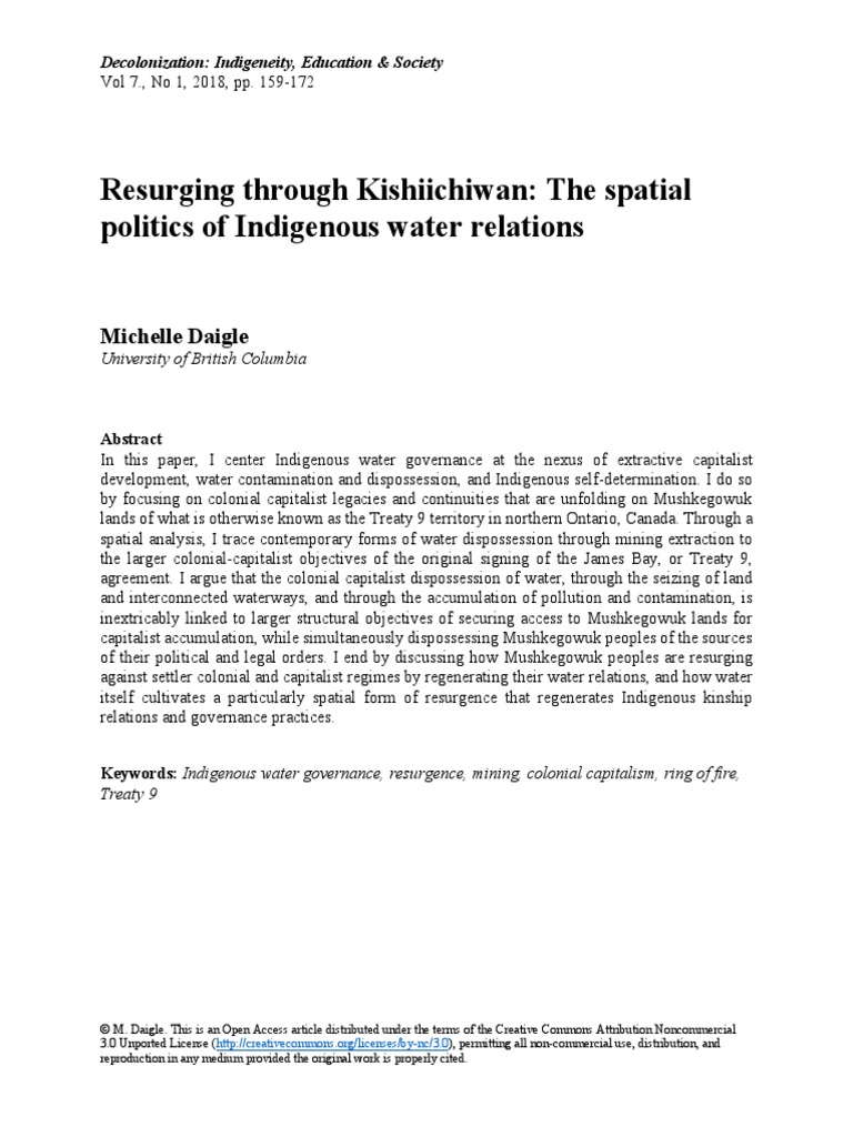 Michelle Daigle - Resurging Through Kishiichiwan - The Spatial Politics ...