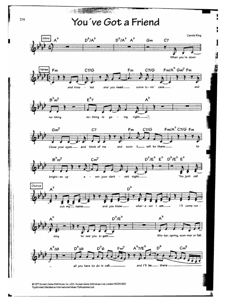 You've Got A Friend | PDF