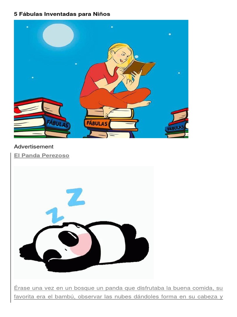 5 Fábulas Inventadas para Niños | PDF | Gatos | Dinosaurios