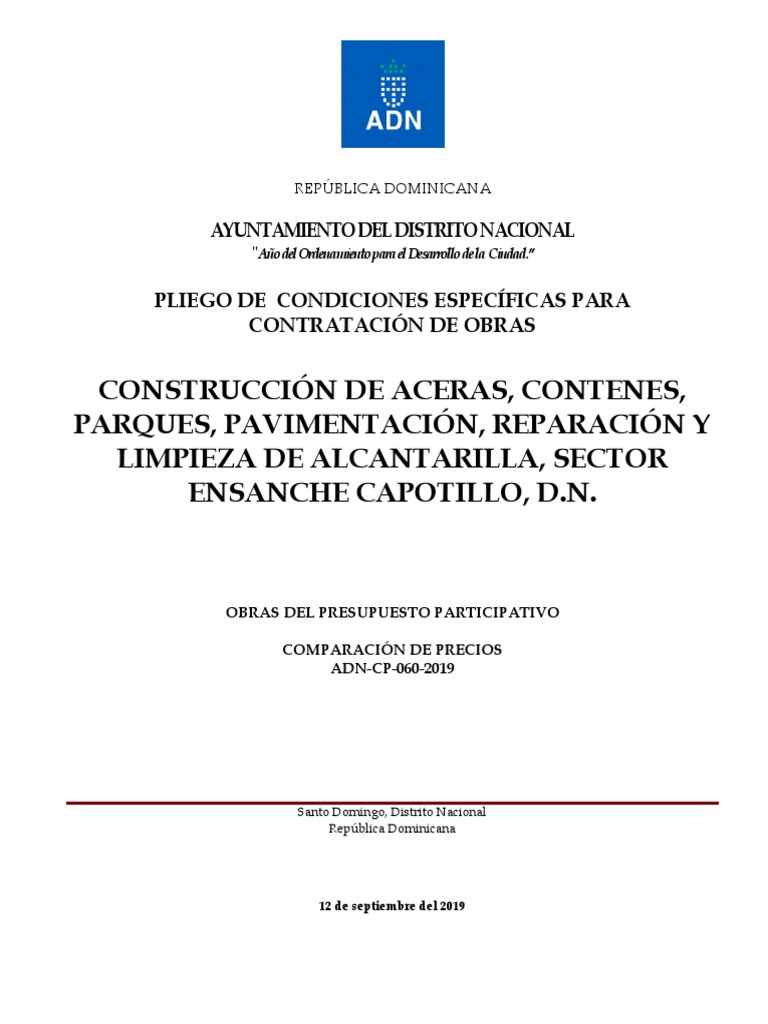 ADN-CP-060-2019 - Construccion de Aceras y Contenes Sector Ensanche ...