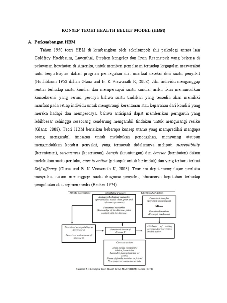 Teori Health Belief Model | PDF