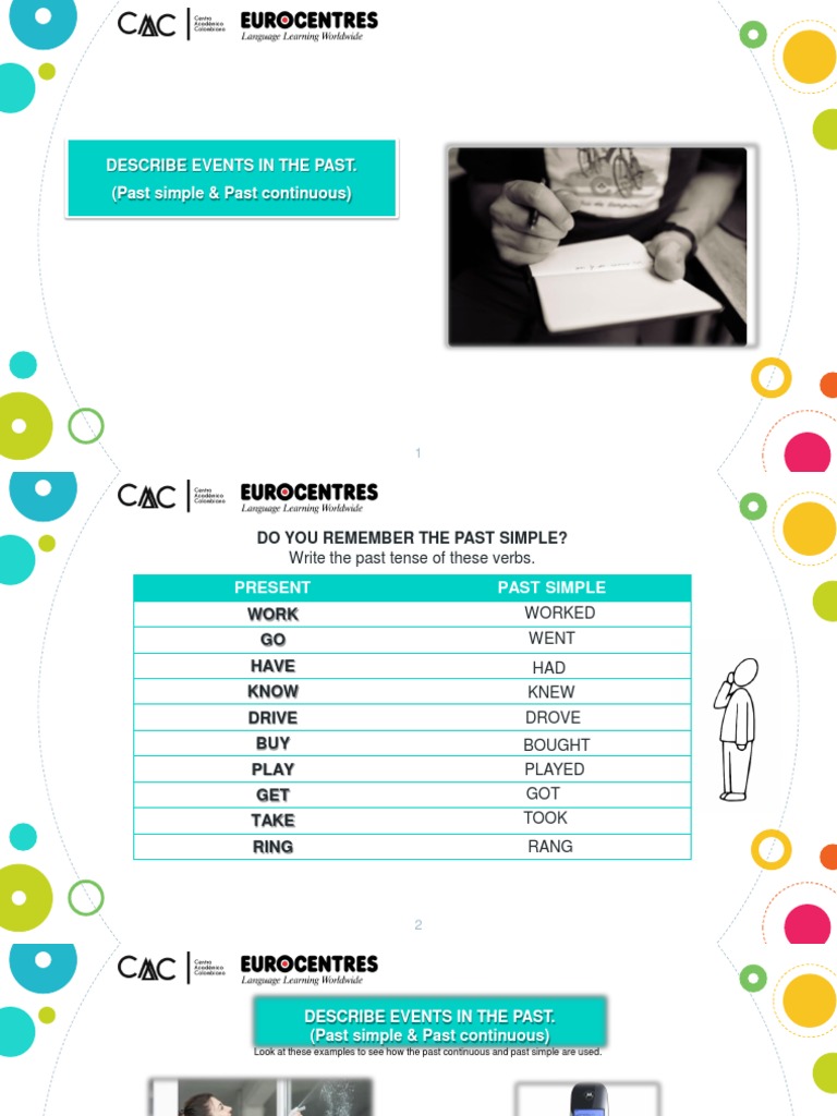 Past Simple & Continuous Guide | PDF | Grammar | Morphology