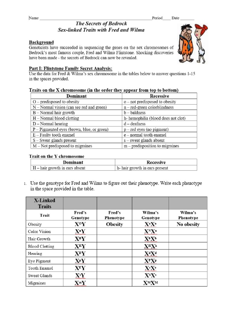 Sex Linked Practice Pdf