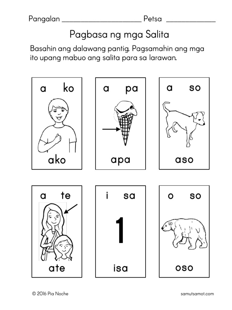 Pagbasa NG Salita - 1 1 | PDF
