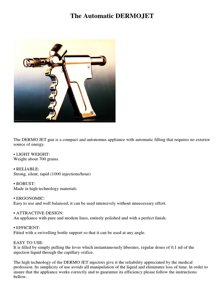 The DermoJet Automatic Gun | PDF