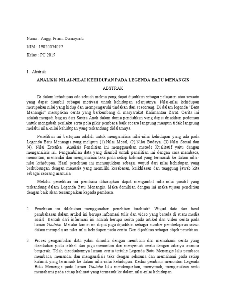 Anggi Frima D - 097 - PC2019 - UTS - METODE PENELITIAN | PDF | Karier & Perkembangan