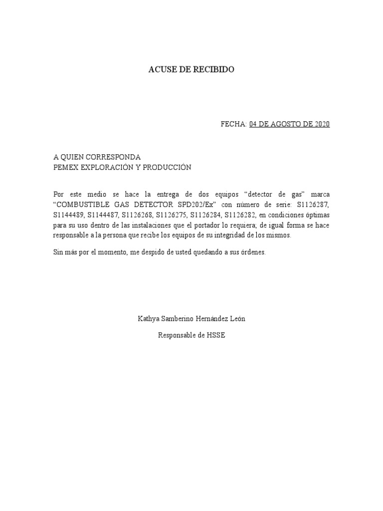 Acuse de Recibido | PDF | Informática | Tecnología