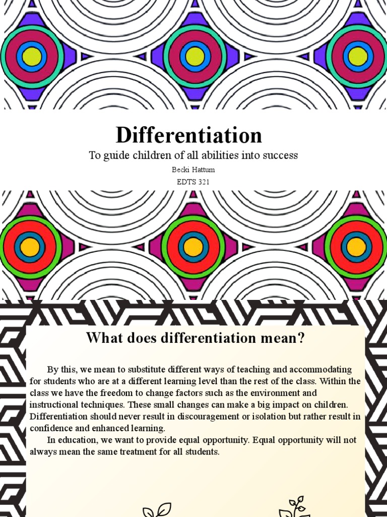 Differentiation Assignment | PDF | Autism Spectrum | Attention Deficit ...