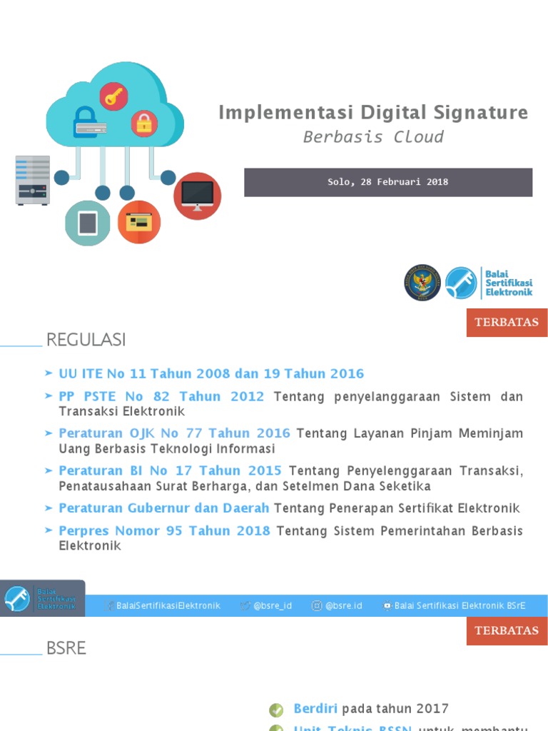 Implementasi Tanda Tangan Elektronik BSrE | PDF