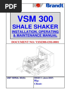 NOV Shale Shaker Excerpt VSM300 Manual - Parts & Drawings | PDF ...
