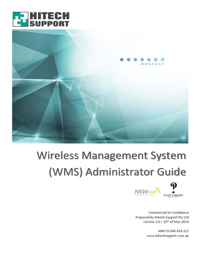 Wireless Management System Wms User Guide 160511rd | PDF | Wi Fi ...