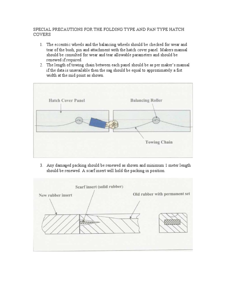 Folding Type Hatch Cover Maintenance Guide | PDF
