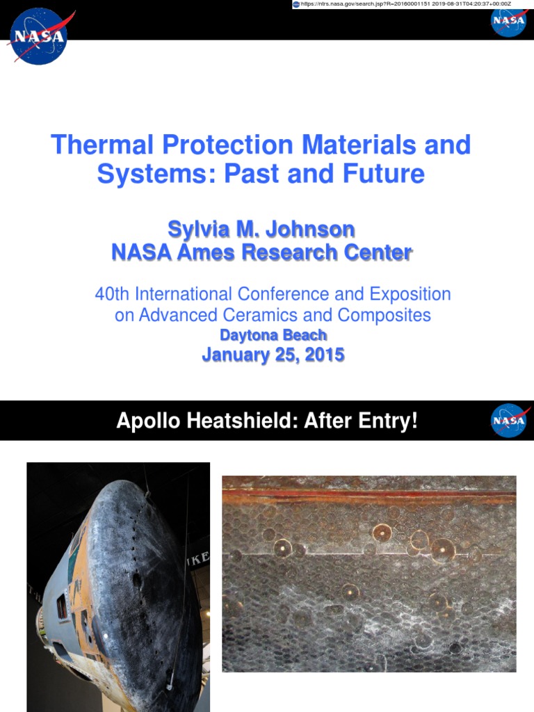 Thermal Protection Materials and Systems: Past and Future: Sylvia M ...